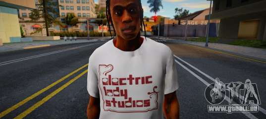 Travis Scott v1 für GTA San Andreas