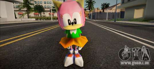 Sonic R Skin - Amy Rose für GTA San Andreas